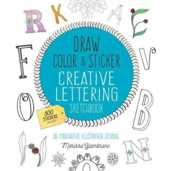 Office | Draw Color And Sticker Creative Lettering Journal | Poshmark